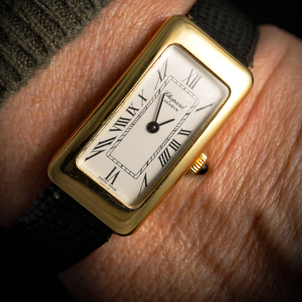 Chopard Tank Lady or jaune 18kts -1980- Réf. 5137 Cal. Jaeger LeCoultr