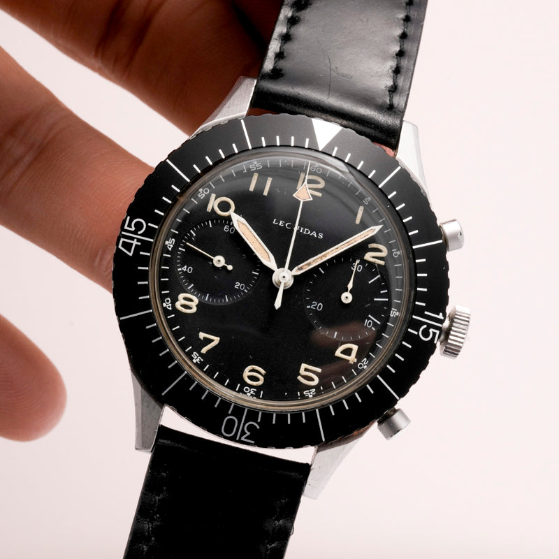 Leonidas Chronographe Militaire CP-2 flyback -1965- Réf.CP-2 Cal.Valjo