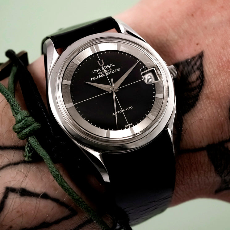 Universal Genève Polerouter Date Réf.204607 Cal.215-2 MICROTOR / Micro