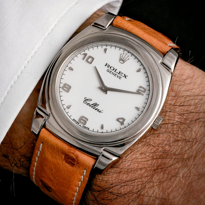 Rolex Cellini Cestello or blanc 18kts Full Set -2006- Réf.5330/9 Cal.1