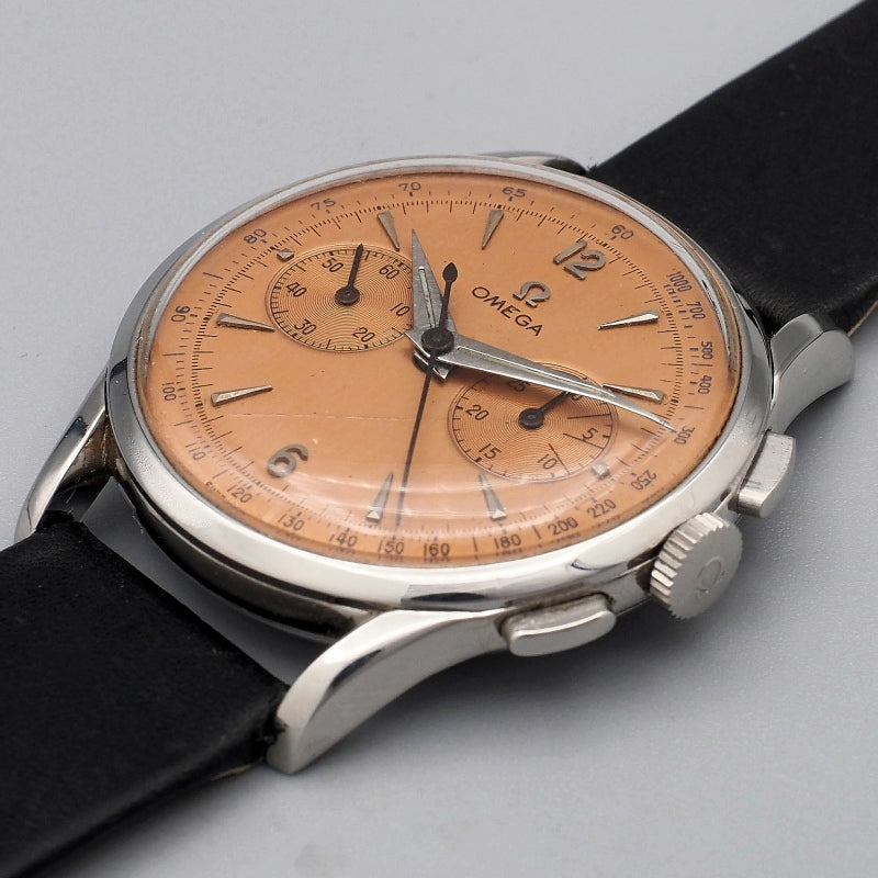 Chronographe Omega Acier "Salmon Dial" Réf.2463 Cal.320/C27CHRO T1 -19